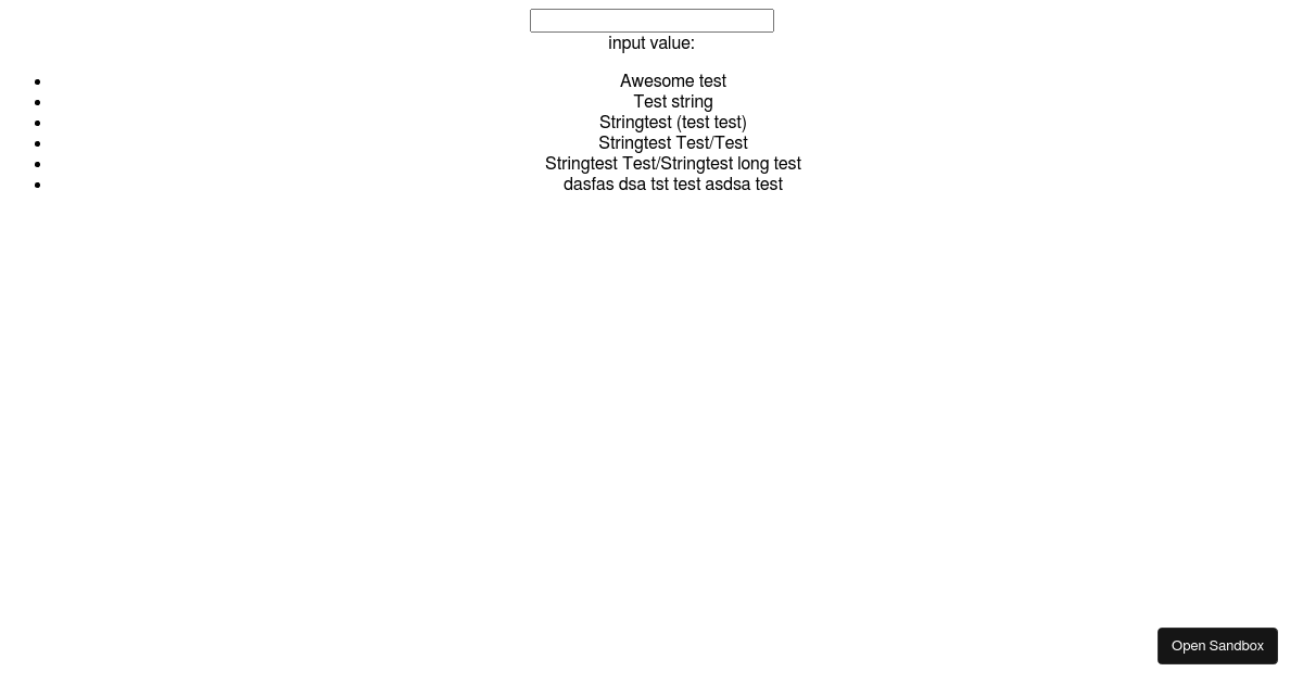 Search - Codesandbox