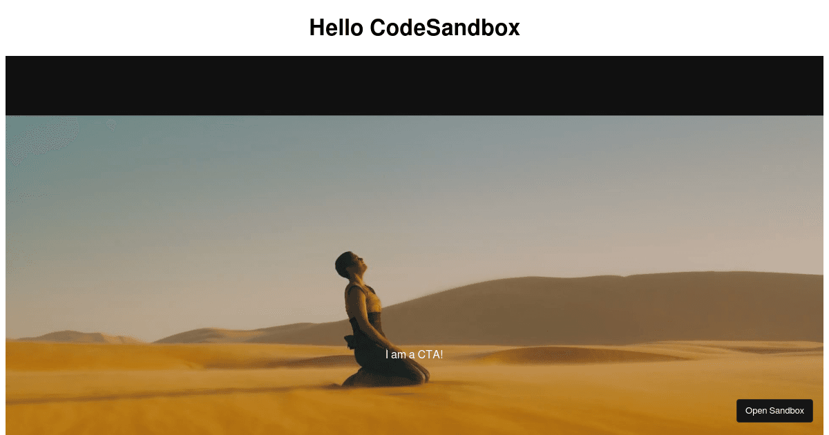 Media Crome - React + TypeScript - Basic CTA Example - Codesandbox