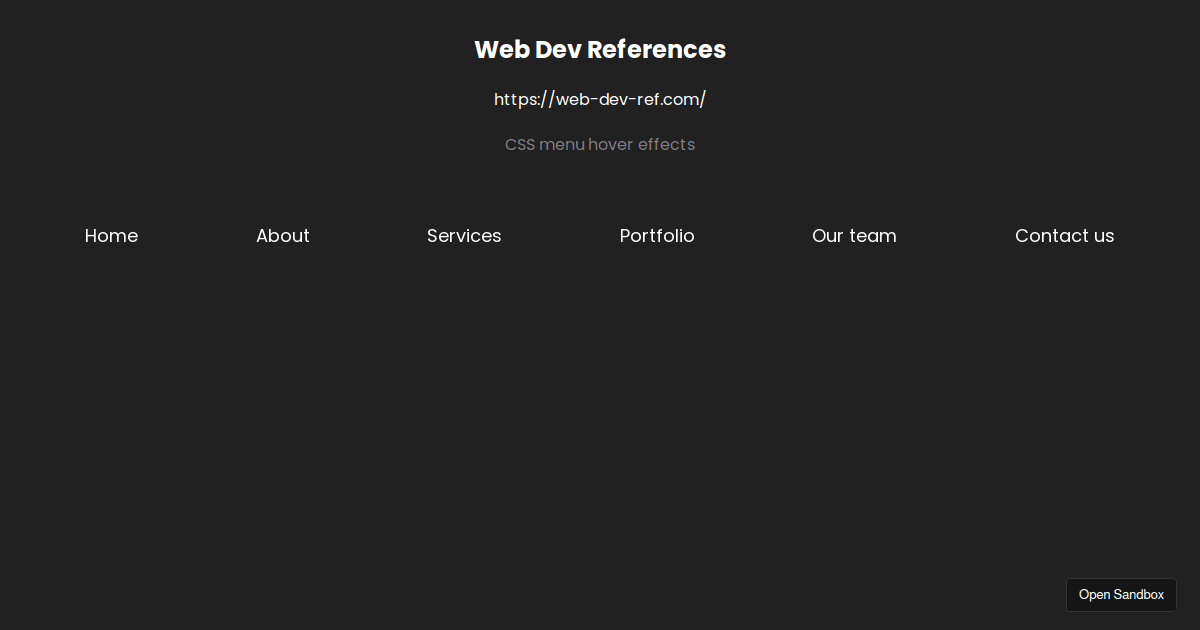 Web Dev Ref Css Menu Hover Blur Effect Codesandbox 9720