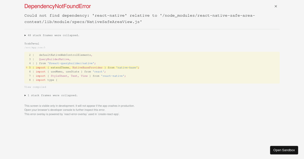 React Querybuilderreact Querybuilder Codesandbox