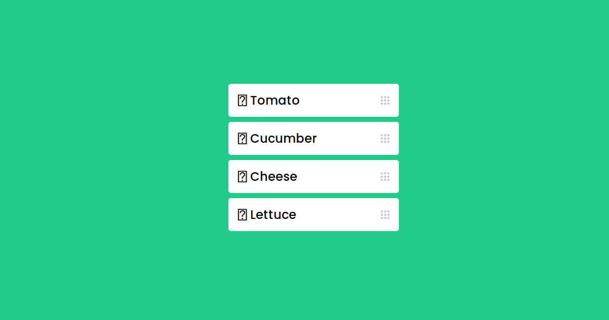 Framer Motion 5 Drag To Reorder Lists With Drag Handle Codesandbox 5131