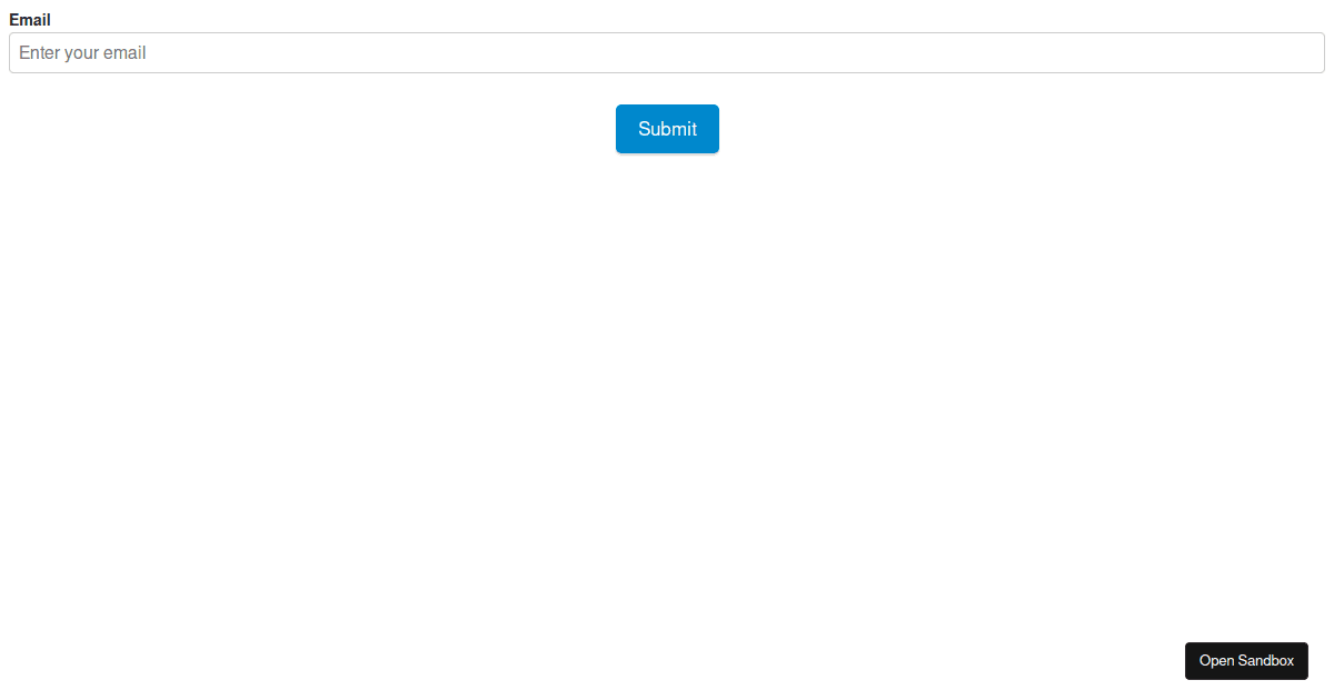Submit Form Error Codesandbox