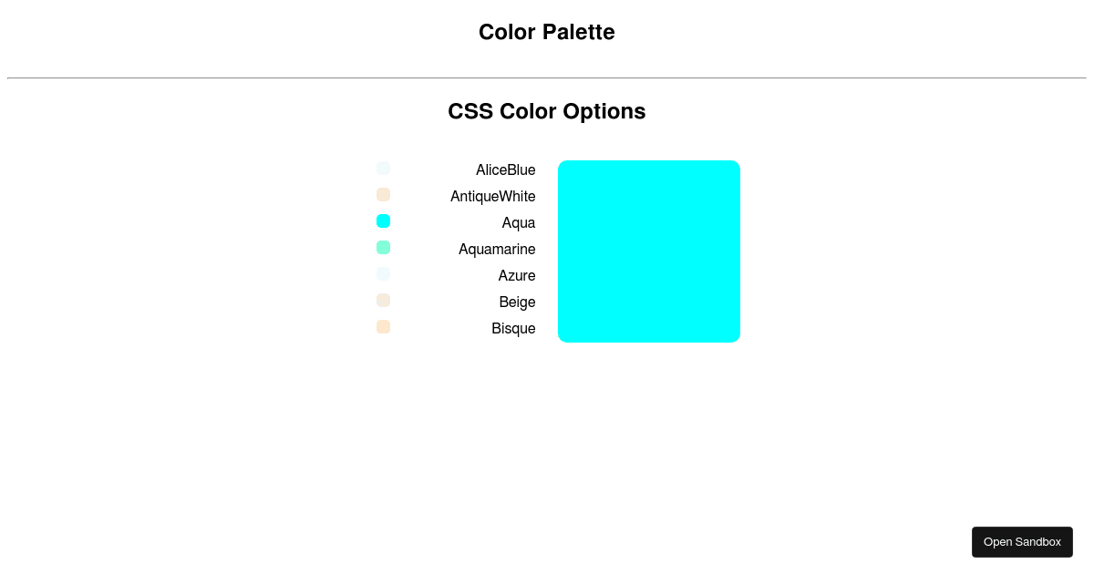 color-palette-app - Codesandbox