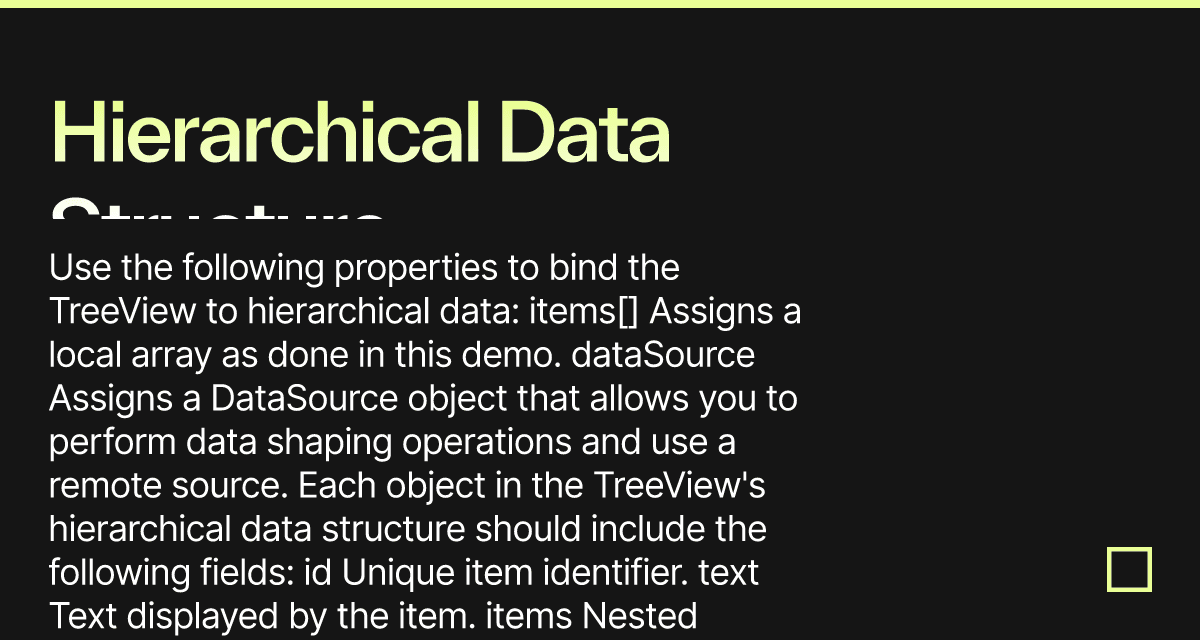 Hierarchical Data Structure Devextreme Tree View Codesandbox