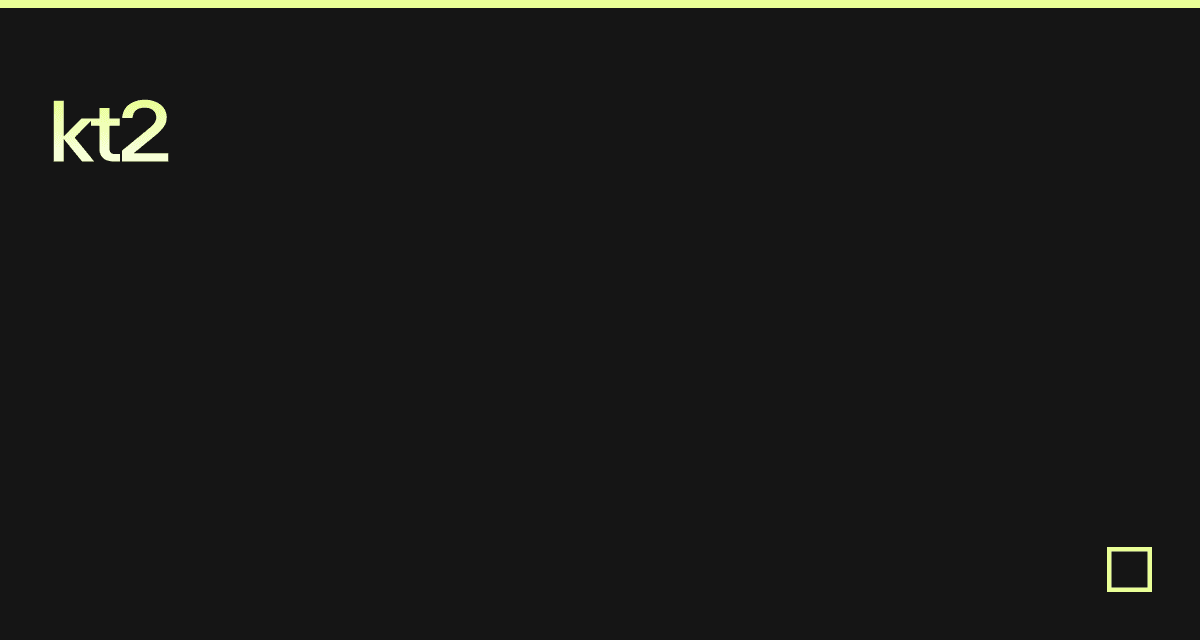 kt2 - Codesandbox