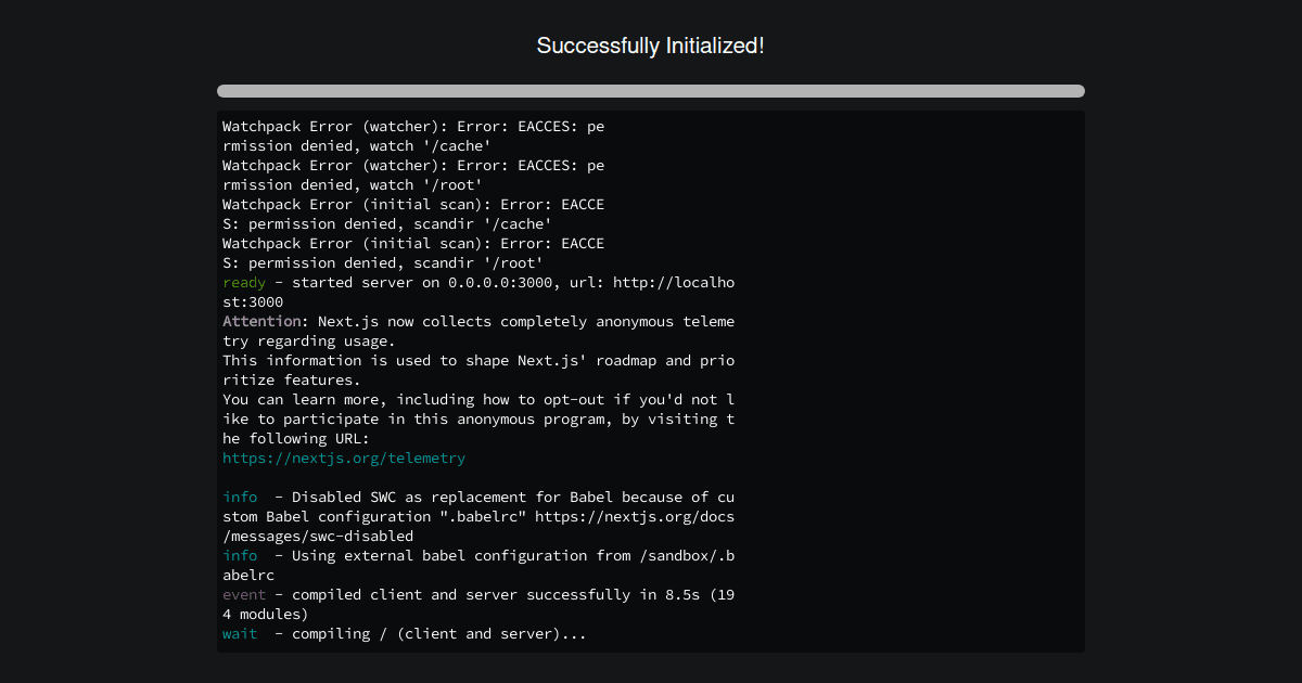 Next.js with custom Babel config - Codesandbox