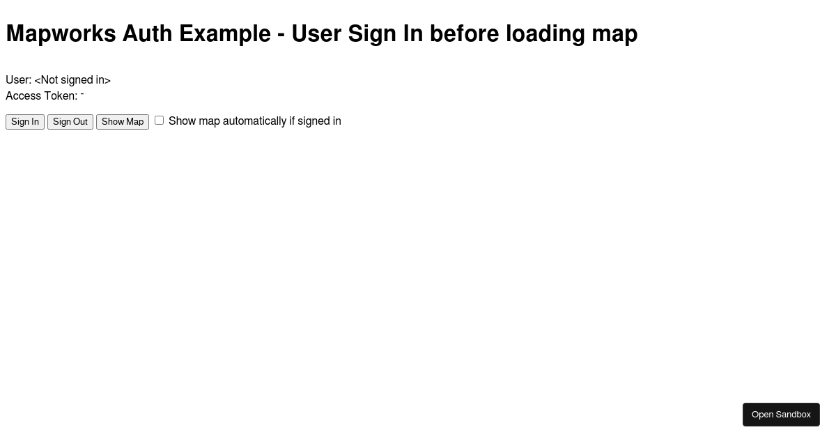 mapworks-auth-before-loading-map-example - Codesandbox