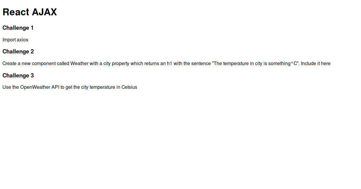 React AJAX - Codesandbox
