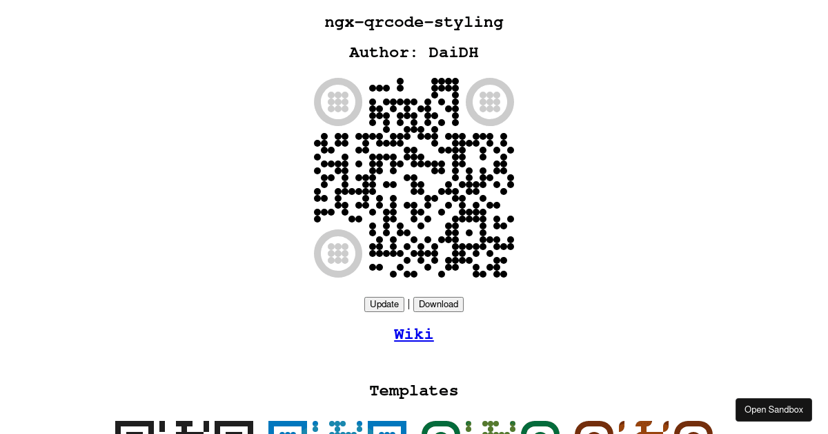 ngx-qrcode-styling (forked) - Codesandbox