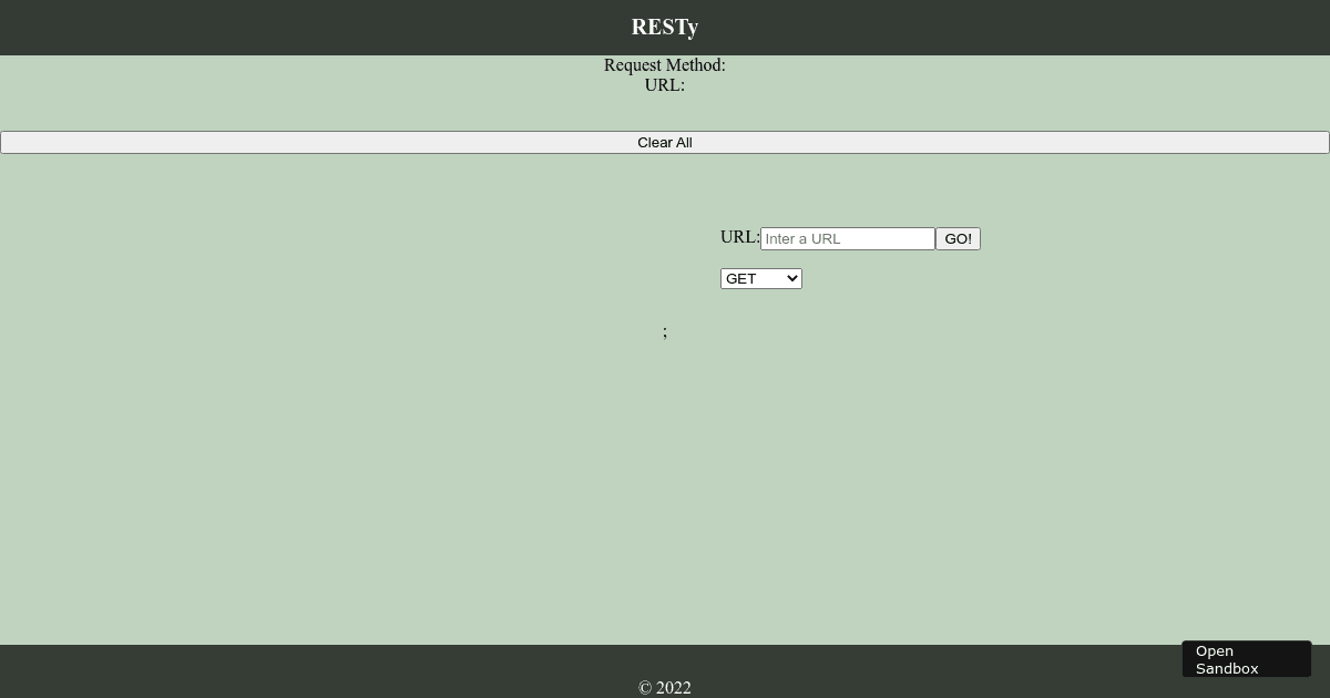 resty - Codesandbox