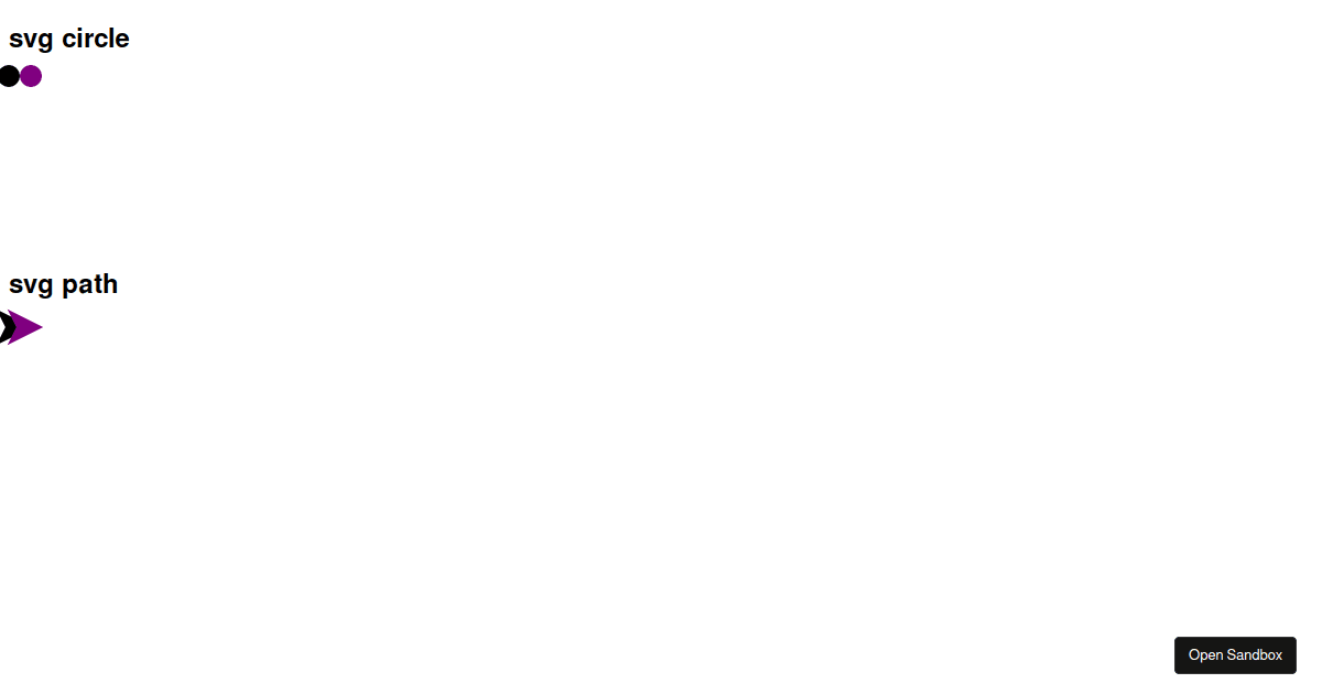 svg path vs other svg's tranform - Codesandbox