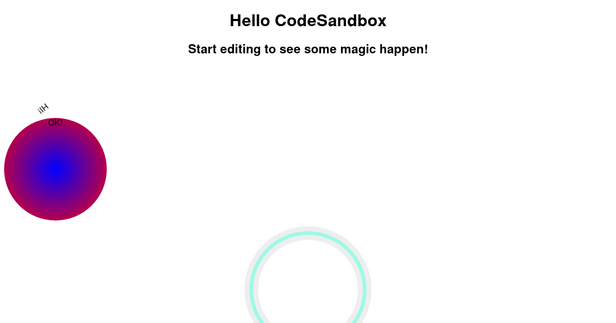 circular stuff - Codesandbox