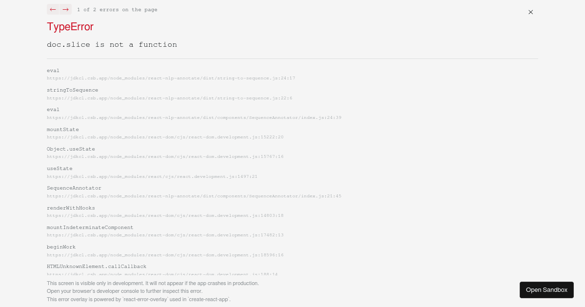 React Nlp Annotate Example Forked Codesandbox