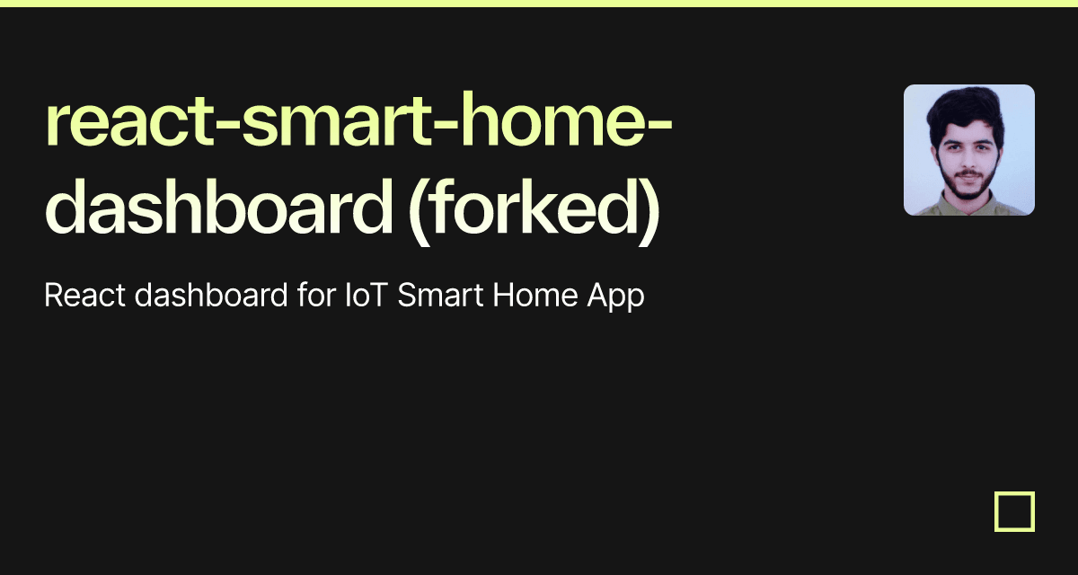 react-smart-home-dashboard (forked) - Codesandbox