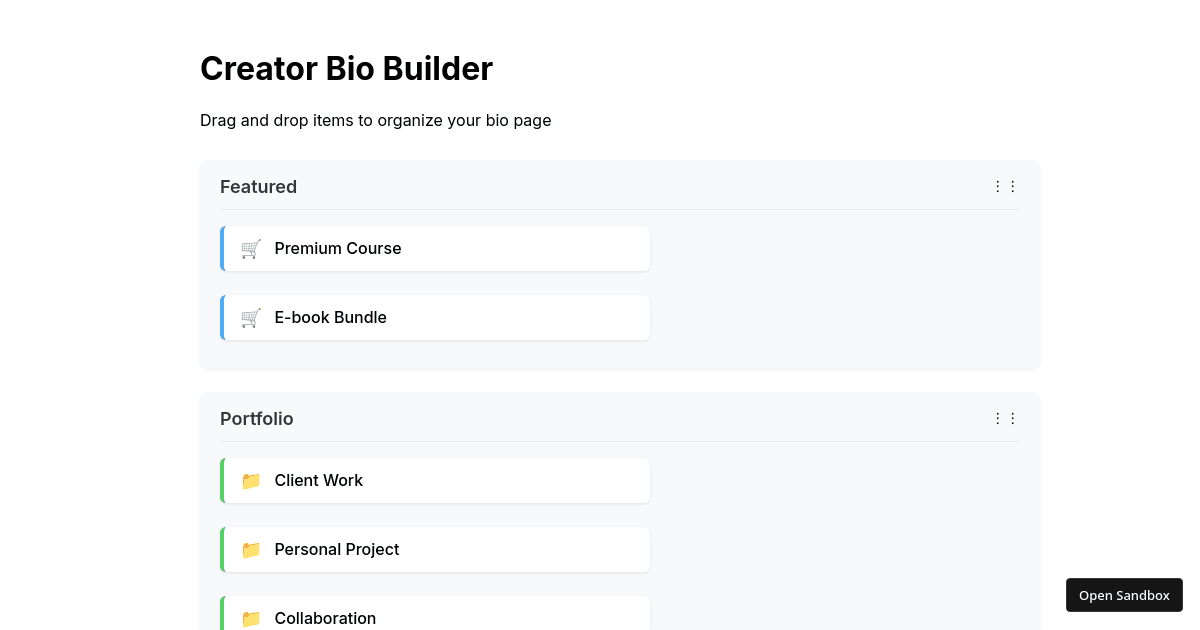 dnd kit multiple containers (forked) - Codesandbox