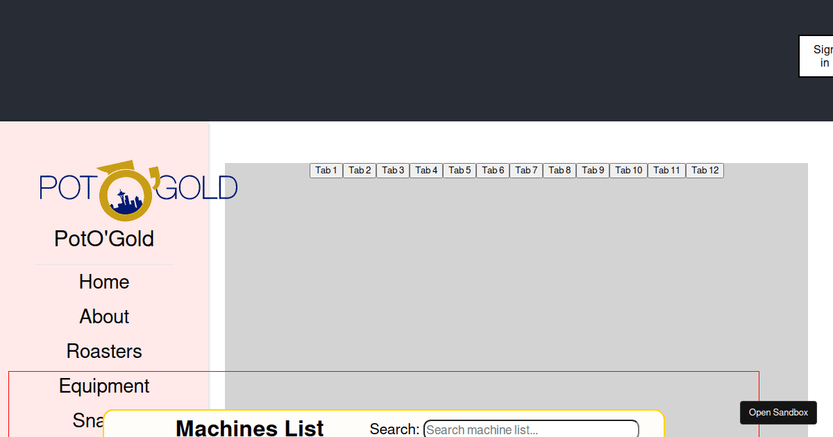 Ui Codesandbox