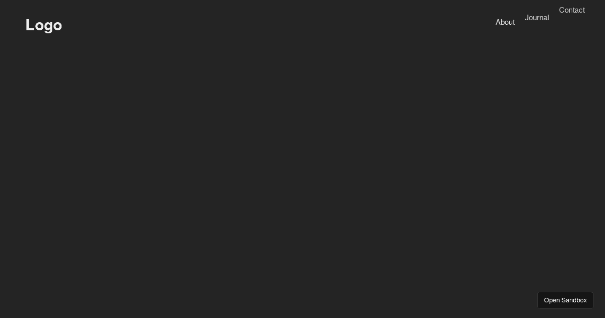 GSAP ANIMATION LANDING PAGE - Codesandbox