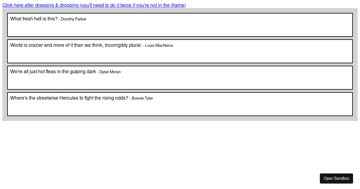 react-beautiful-dnd - Codesandbox
