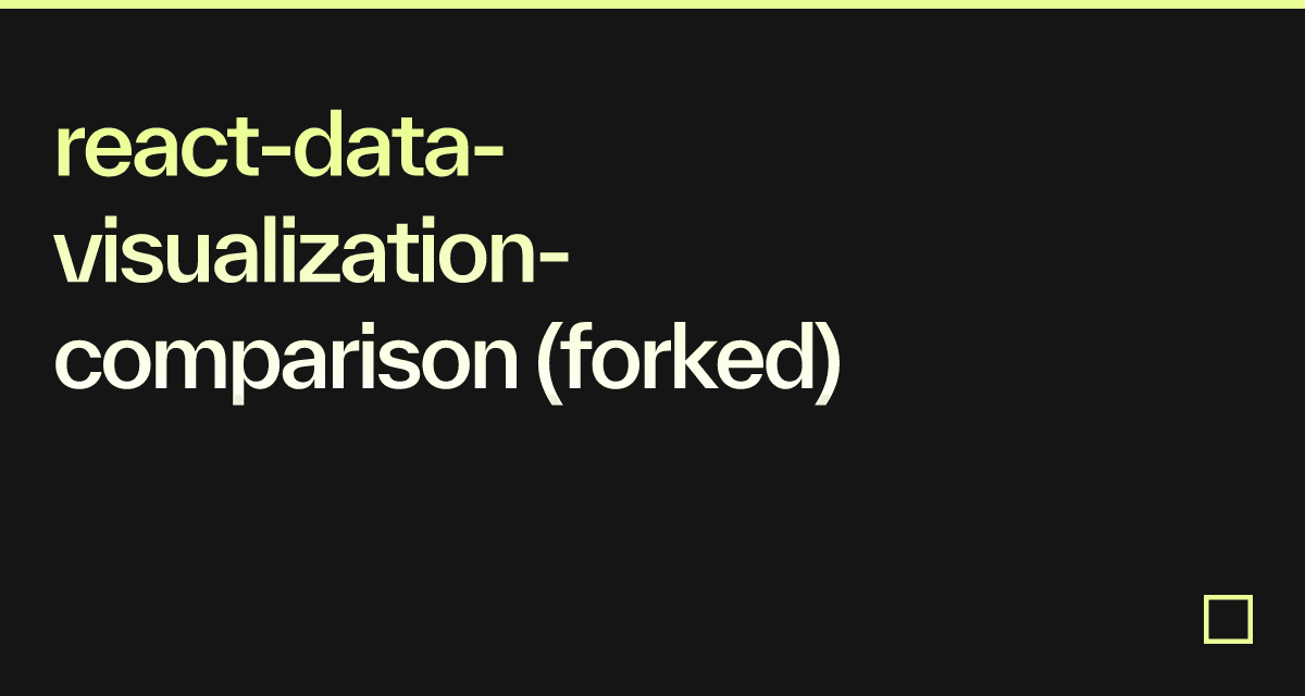 react-data-visualization-comparison (forked) - Codesandbox
