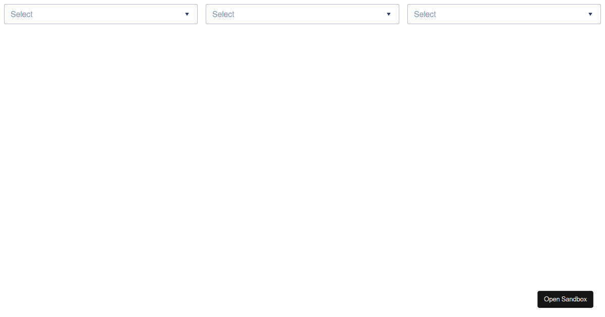 Flexible Dropdowns Codesandbox