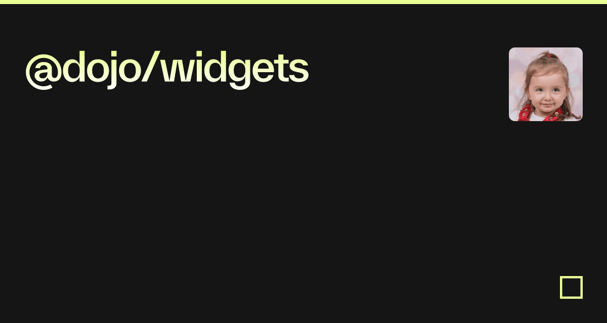 Dojowidgets Codesandbox
