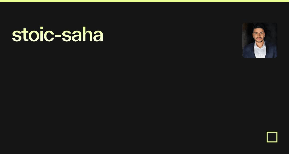 stoic-saha - Codesandbox