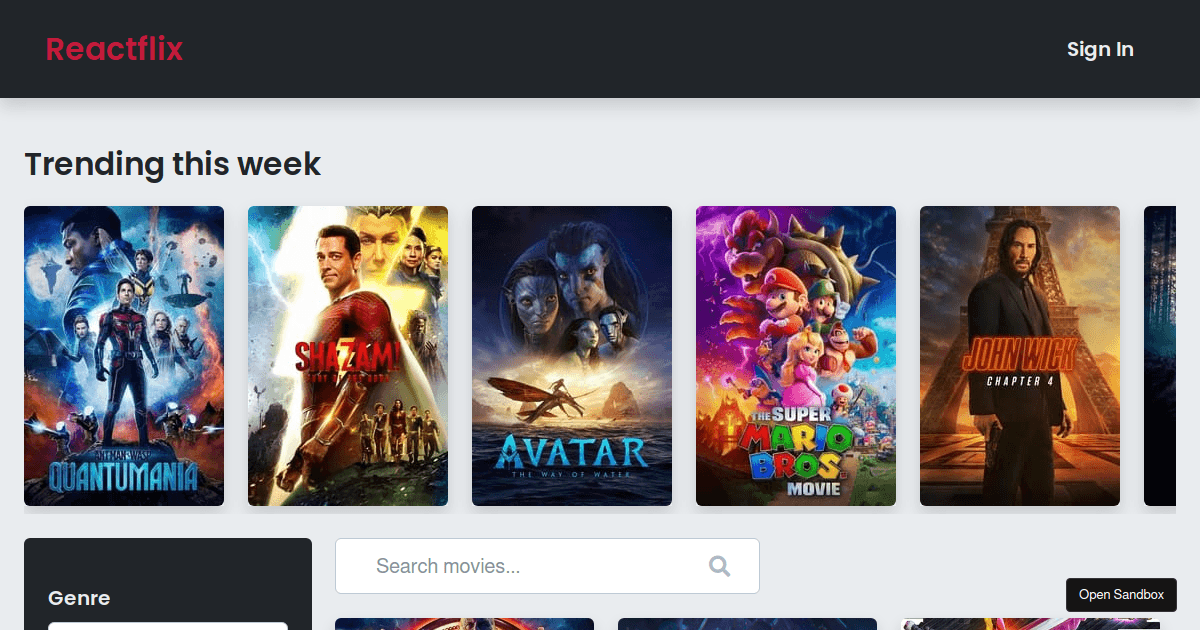 react-flix - Codesandbox