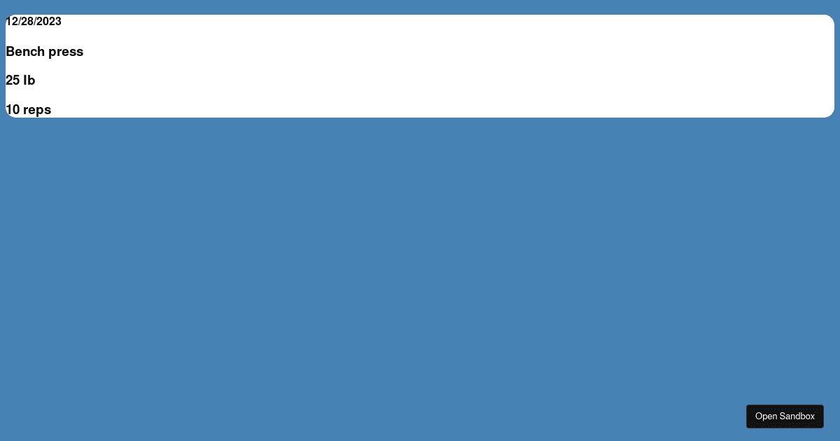 Component Codesandbox 6591