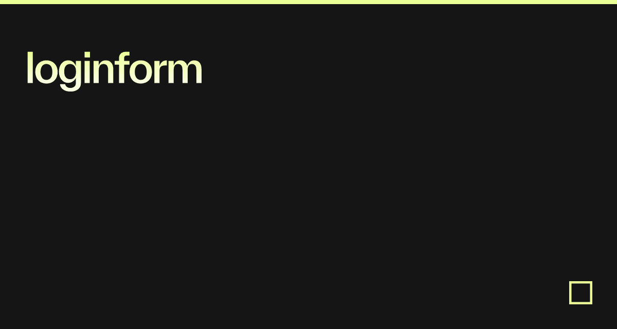 loginform - Codesandbox