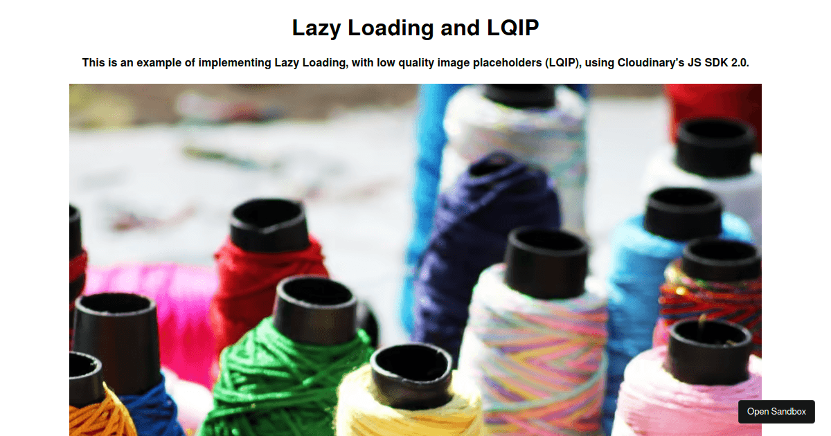 Lazy Loading And Lqip Js Sdk 20 Codesandbox 4415