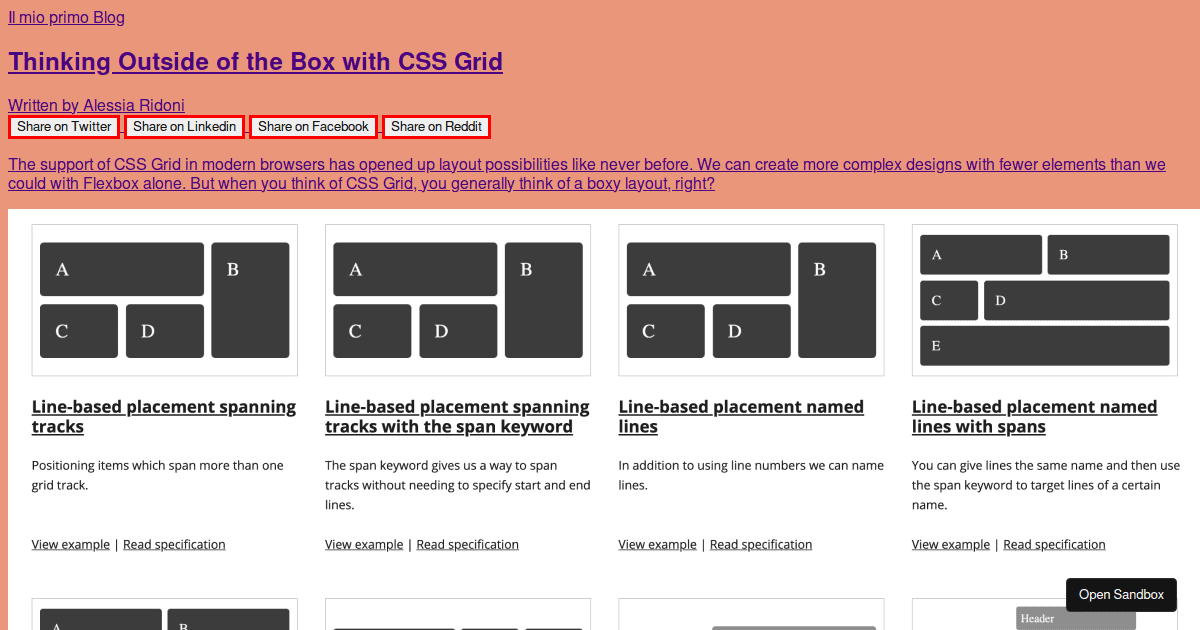 blog post 1 - Codesandbox