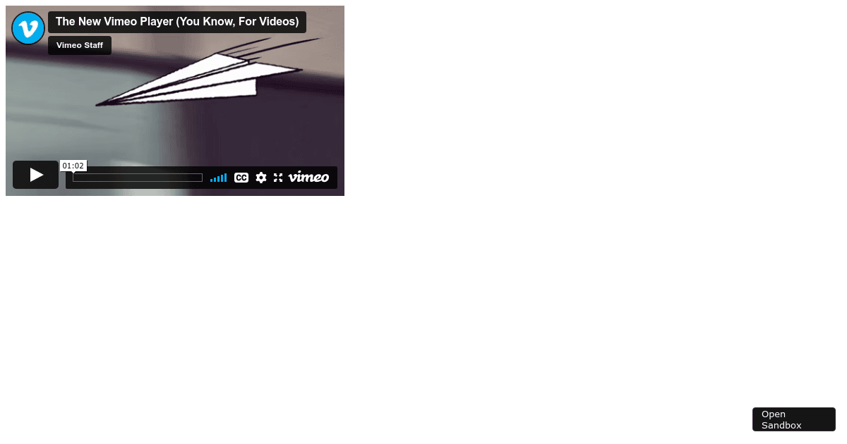 vimeo-player-basic-setup-globis - Codesandbox