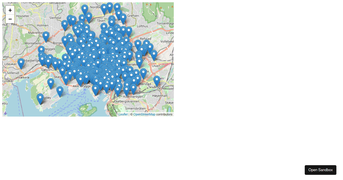 Displaying Json Data On Leaflet Map Forked Codesandbox