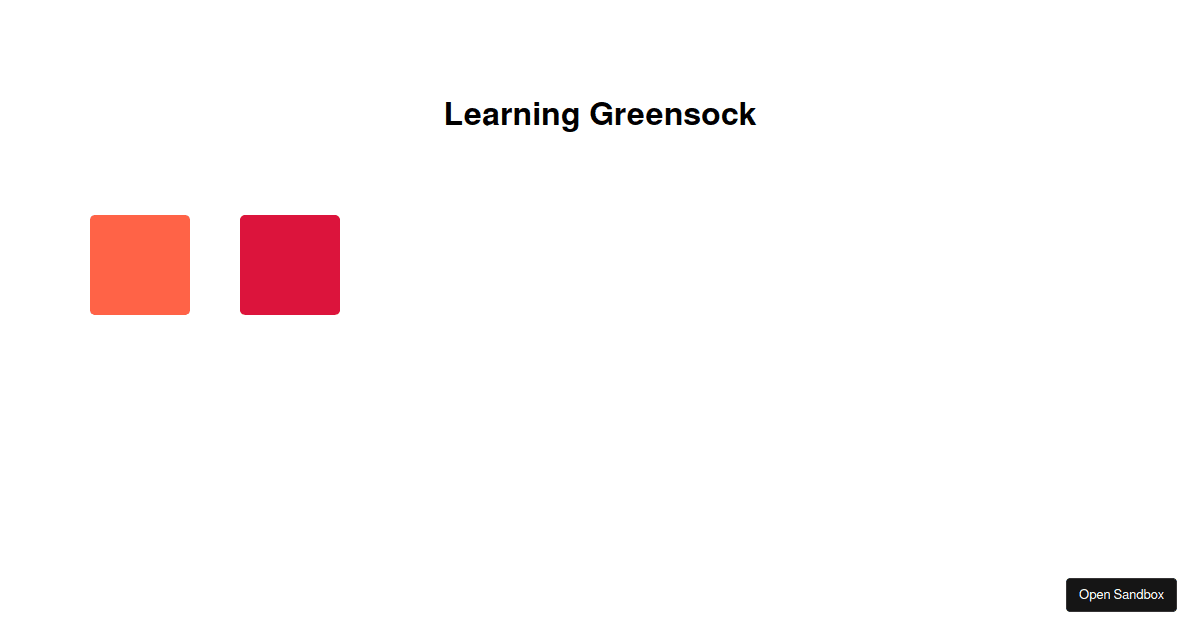 Greensock with Hooks - Codesandbox