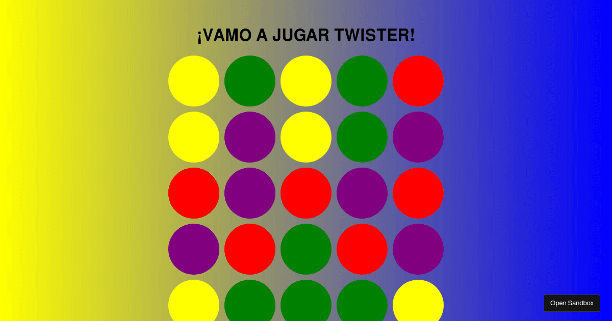 Twister Torneo Html 5 - Yamel Santiago Sarmiento Daza 11ºD - Codesandbox