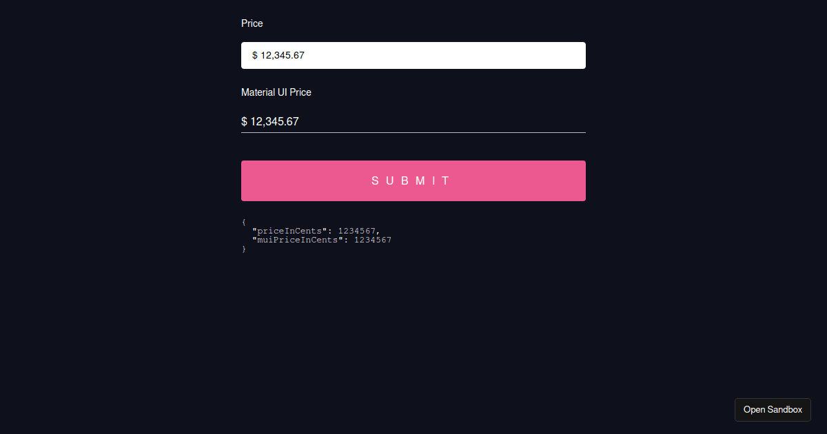 React Hook Form - Normalize Field (forked) - Codesandbox React Hook Form - Normalize Field (forked) - Codesandbox