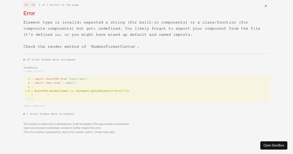 React Number Format Demo Codesandbox 9091