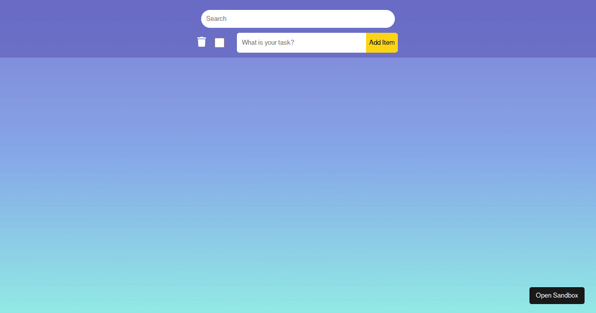 react-todo-app (forked) - Codesandbox