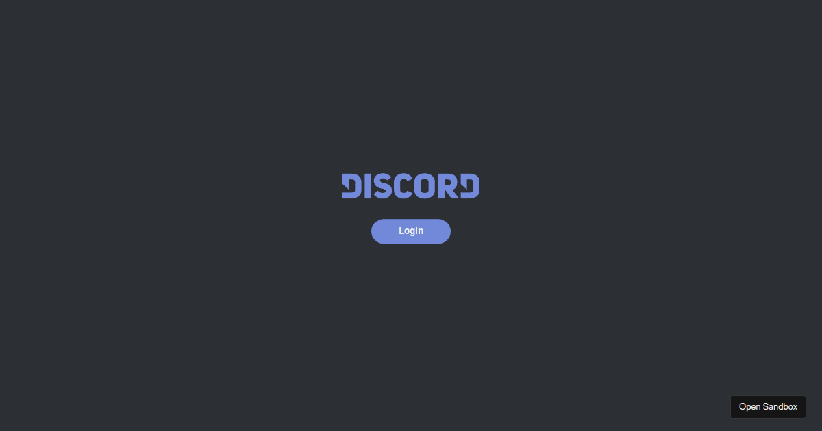Discord Clone - Codesandbox