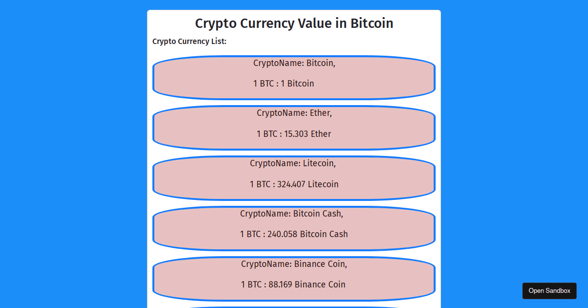 Assessment Challenge React Task Crystalize Web3 Bootcamp Codesandbox