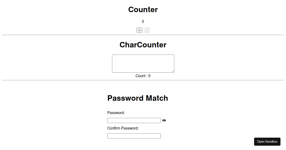 Week1-Excersises - Codesandbox
