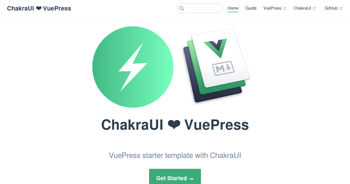 Chakra Ui Vuepress Starter Codesandbox