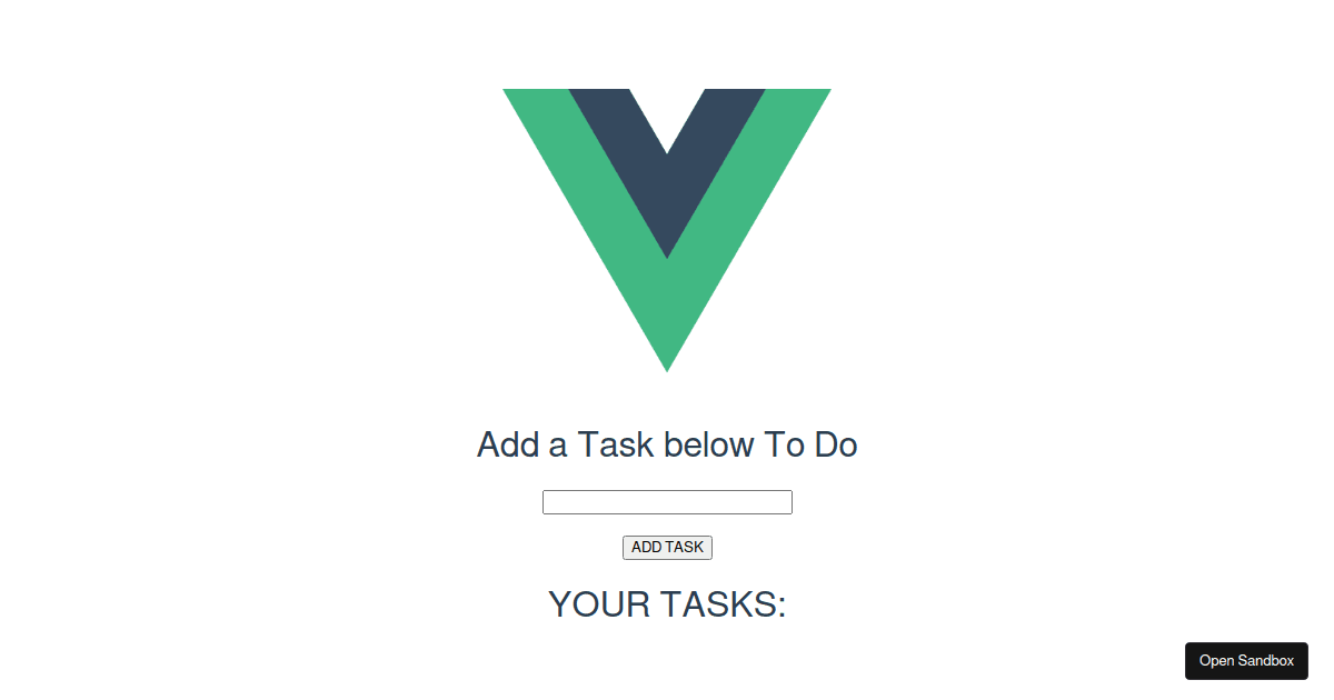 Simple Add Delete Task with Vuex - Codesandbox