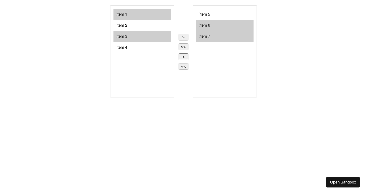 multiselect - Codesandbox