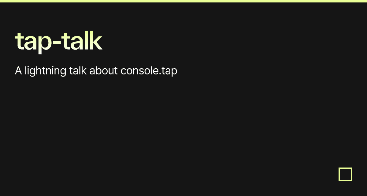 tap-talk - Codesandbox