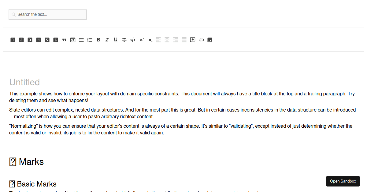 slate-plugins playground v1 (forked) - Codesandbox