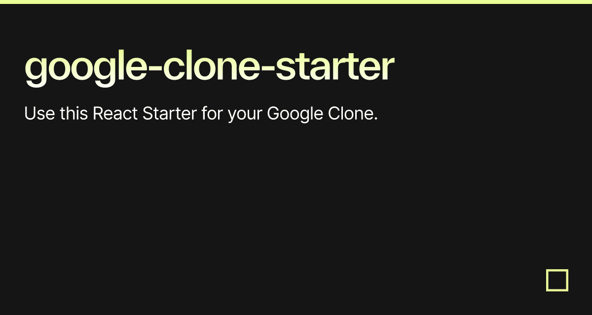 google-clone-starter - Codesandbox