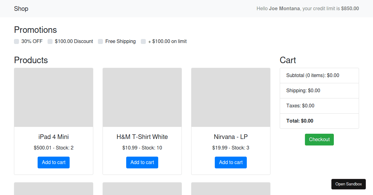 shop-vue - Codesandbox