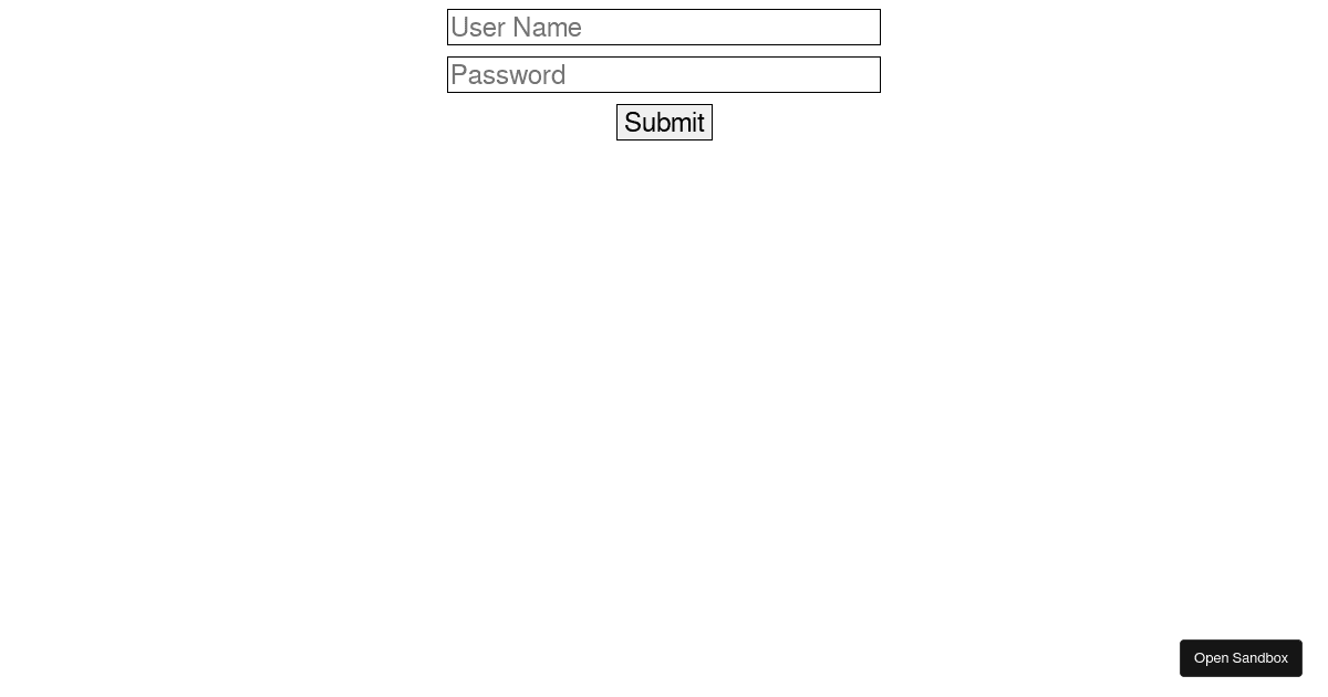 react-form - Codesandbox
