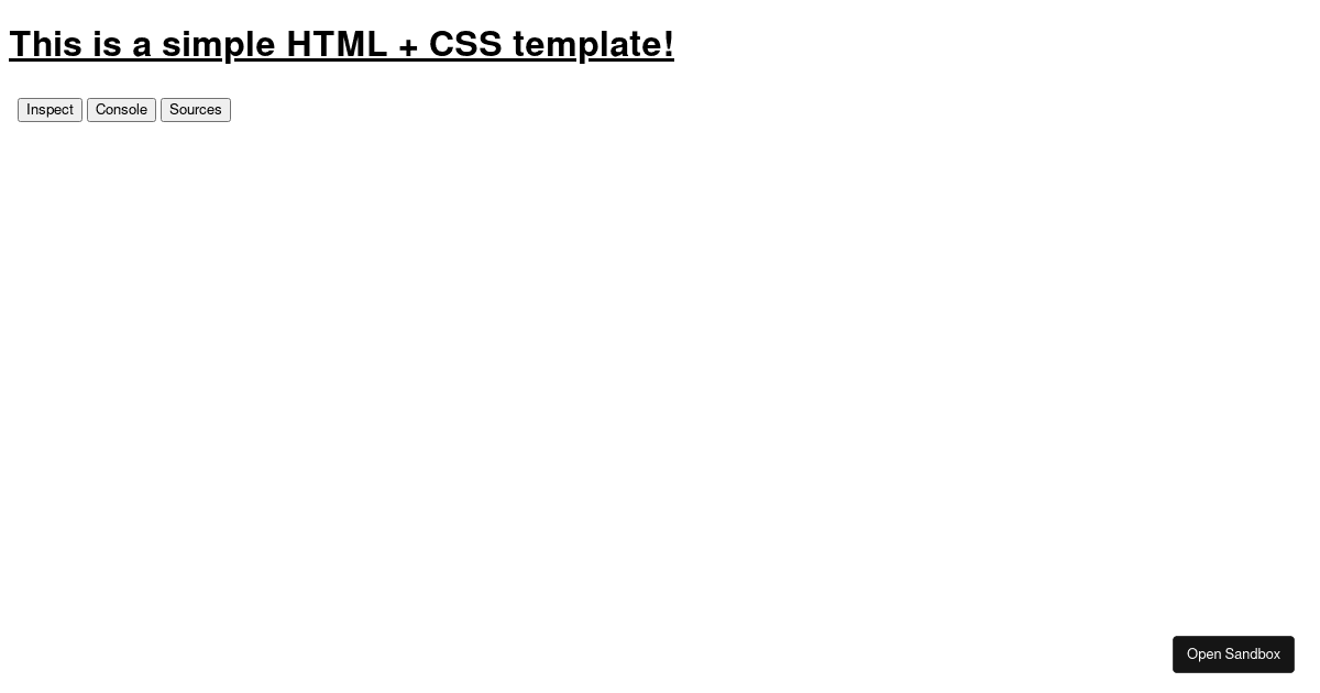 INspector - Codesandbox